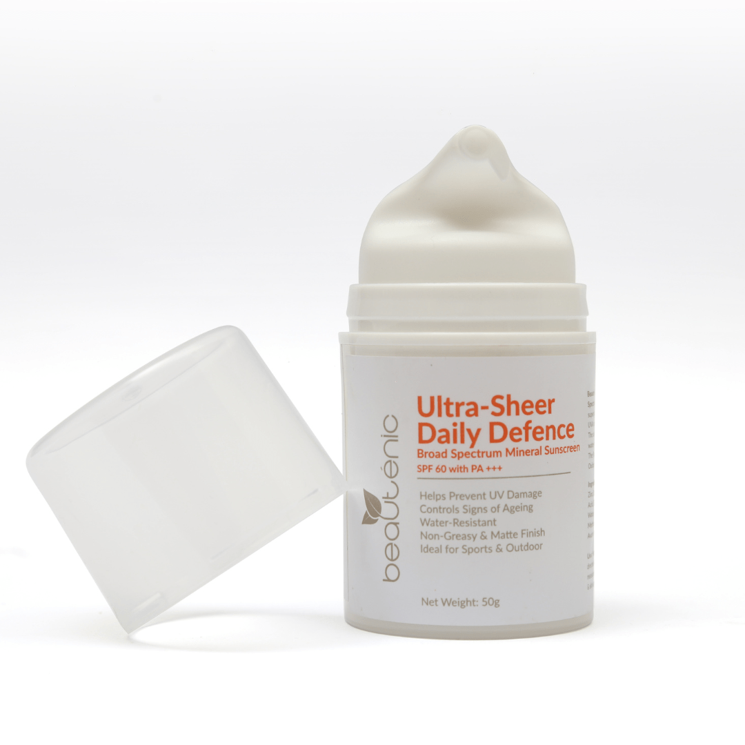 Ultra Sheer Daily Defence Mineral SPF 60, PA+++ - Beautenic Skincare
